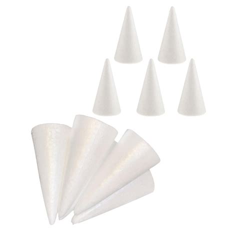 10 Pack Craft Foam Cones Foam Tree Cones Assorted Sizes5939inch
