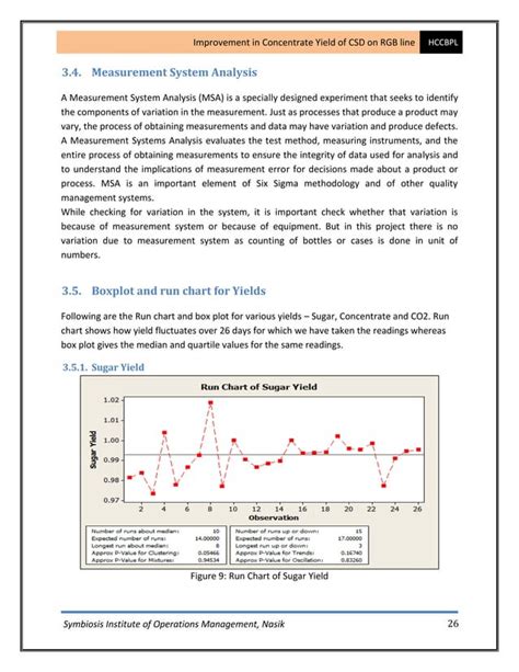 Improvement Six Sigma Project Report Pdf