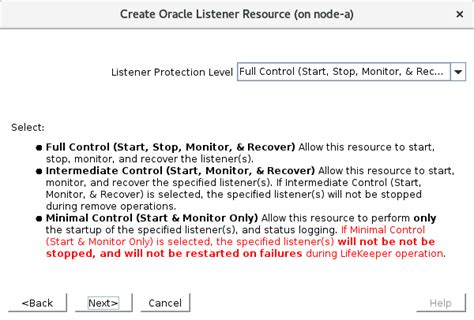 Configure Oracle Listener Resource Lifekeeper For Linux Live 990