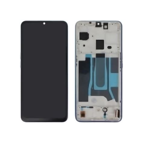 Ecran Display Lcd Complet Bleu Avec Châssis Pour Oppo Find X2 Lite