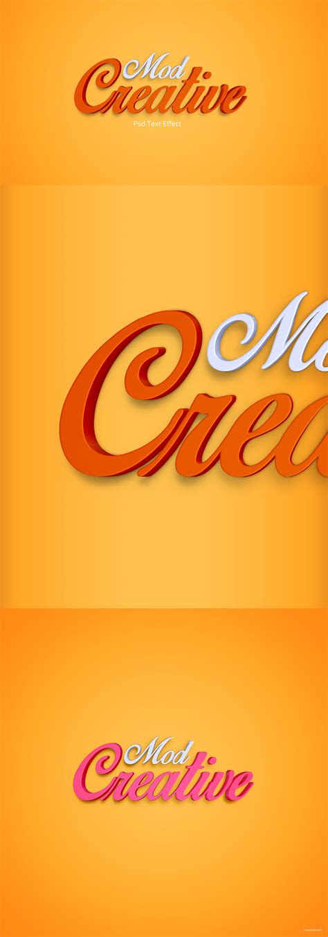 CreativeMod Psd Text Effect On Behance