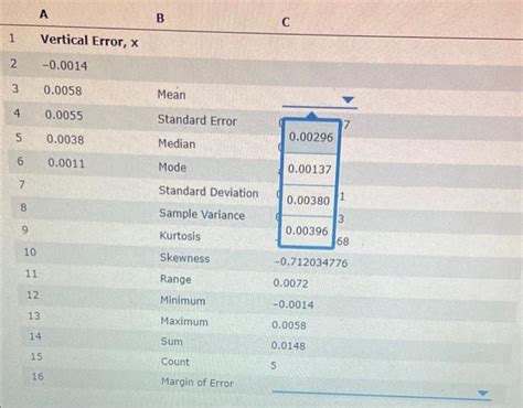 solved 4 using excel confidence intervals for the