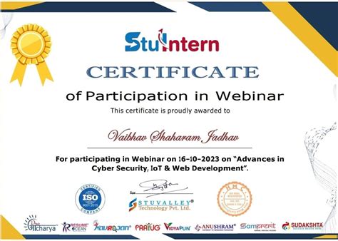 Vaibhav Jadhav On Linkedin Cybersecurity Iot Webdevelopment Stuintern