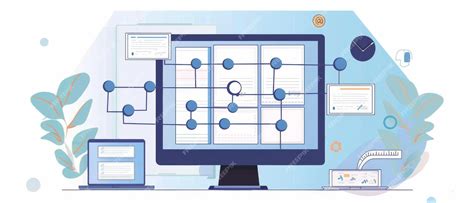 Premium Photo Automate Workflows With Flowcharts Organization Of Business Processes And