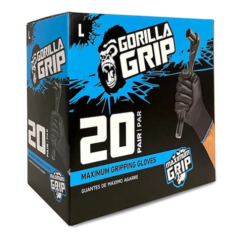 Gorilla Grip Large Gorilla Grip Gloves 20 Pack 25882 32 The Home Depot