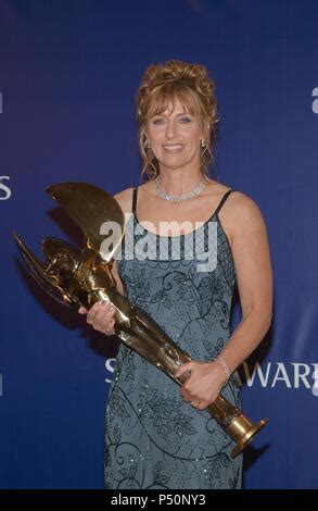 L R Award Winner Debbie Evans And Best Stunt By A Stuntwoman