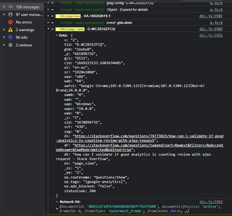 How Can I Validate If Good Analytics Is Counting Review With Ajax Request Stack Overflow