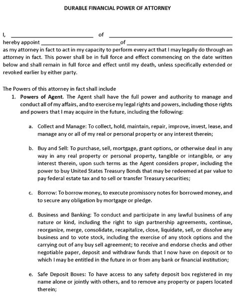 Free Printable California Power Of Attorney Forms Pdf And Word