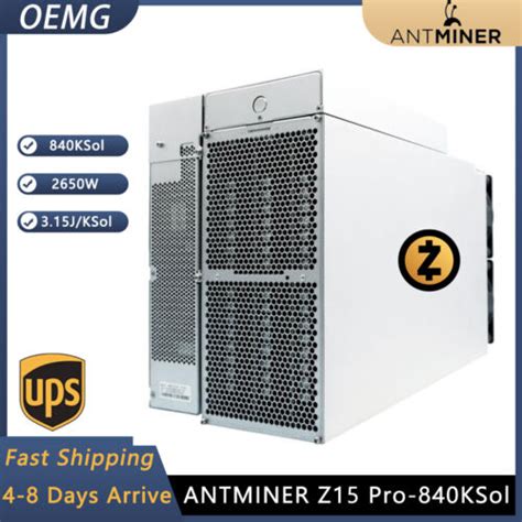 New Bitmain Antminer Z15 Pro Asic Mining 840ksol S Hashrate 2560w Zec Miner Ebay