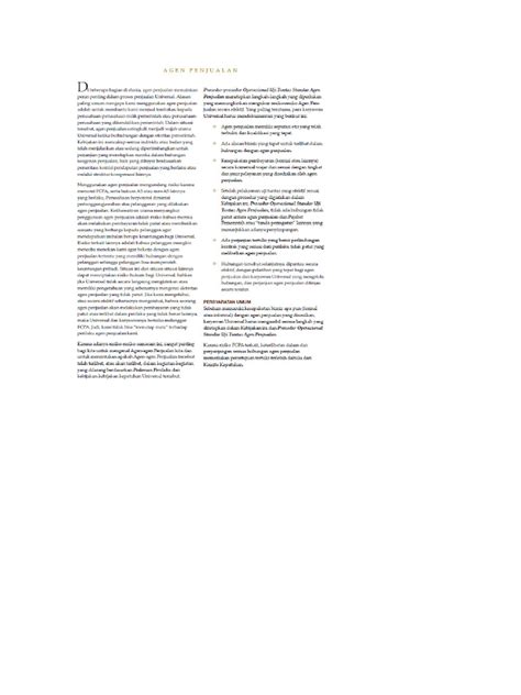 Uji Kelayakan Agen Penjualan Pdf