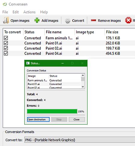 Best Free Software To Batch Convert AI To PNG For Windows