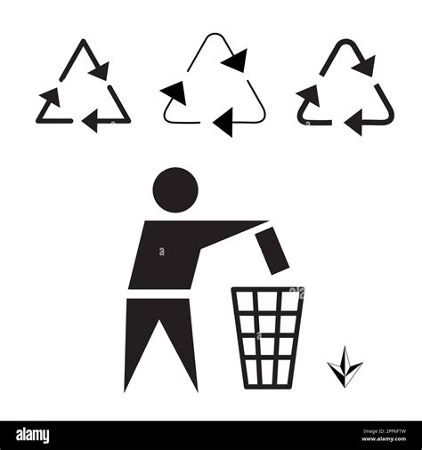 Eco Sticker Sorting Garbage For Recycling Sign Stock Vector Image And Art Alamy