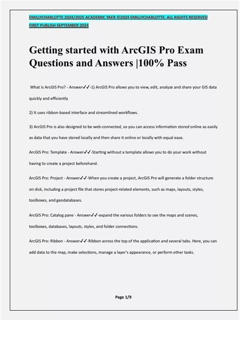 getting started with arcgis pro exam questions and answers 100 pass