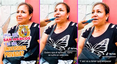 TikTok Viral Madre Quiere Que Su Hijo Ingrese A San Marcos Y Sorprende