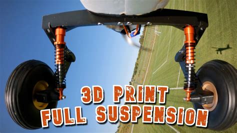 3d Printed Full Suspension Rc Plane Landing Gear Youtube