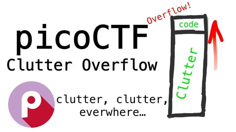 picoctf clutter overflow writeup youtube