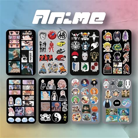 Aesthetic Anime Sticker Sticker Kiss Cutting Laptop Suitcases And Hp