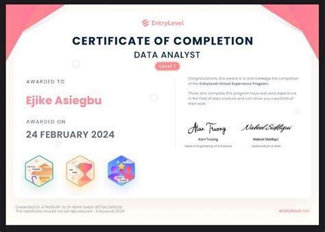 Completed Data Analyst Program Ejike Asiegbu Ba Ma Posted On The