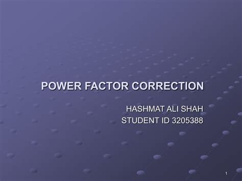 Power Factor Improvement Pdf