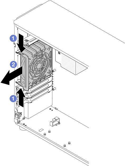 Remove The Rear System Fan Thinksystem St250 V3 Lenovo Docs