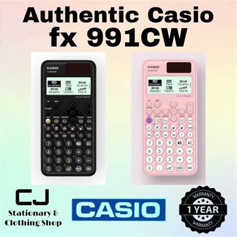 Authentic Casio Fx 991cw Scientific Calculator 991 Cw Pink Blue Black Fx991cw Classwiz Shopee