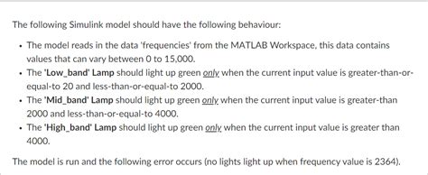Solved The Following Simulink Model Should Have The Chegg