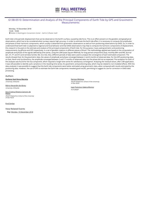 Pdf Determination And Analysis Of The Principal Components Of Earth Tide By Gps And