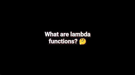 Lambda Functions Codewithdakshi Youtube