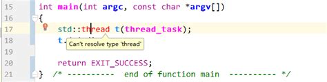 C11 Clion Cannot Resolve Thread Stack Overflow