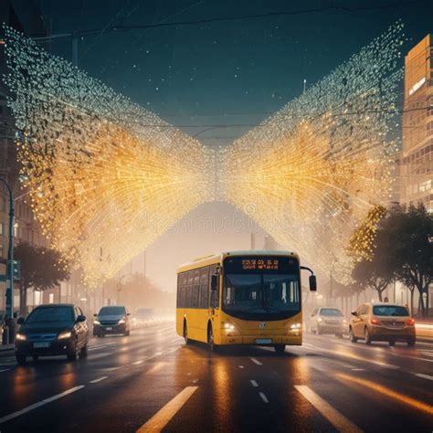 A Dynamic Networking System Data Traffic Bust Transformation Stock Illustration Illustration