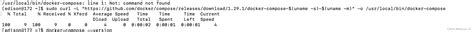 Usrlocalbindocker Compose Line 1 Not Command Not Found Csdn博客