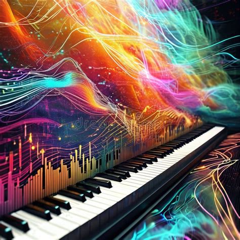 Ai Generated Music Neuronal Network And Keyboard Notes Interlacing