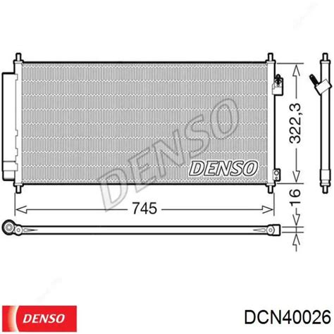 DCN40026 Denso радиатор кондиционера