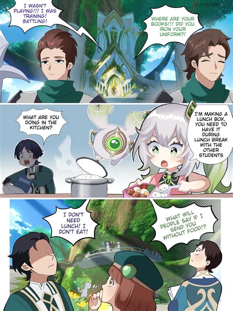 Nahida Scaramouche And Wanderer Genshin Impact Drawn By Julydelic Danbooru