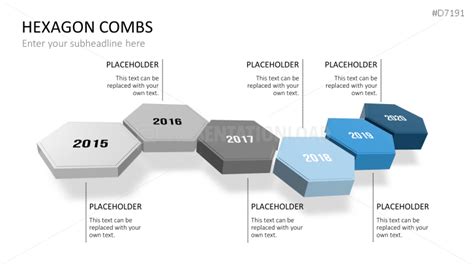 Hexagon Combs PowerPoint Template