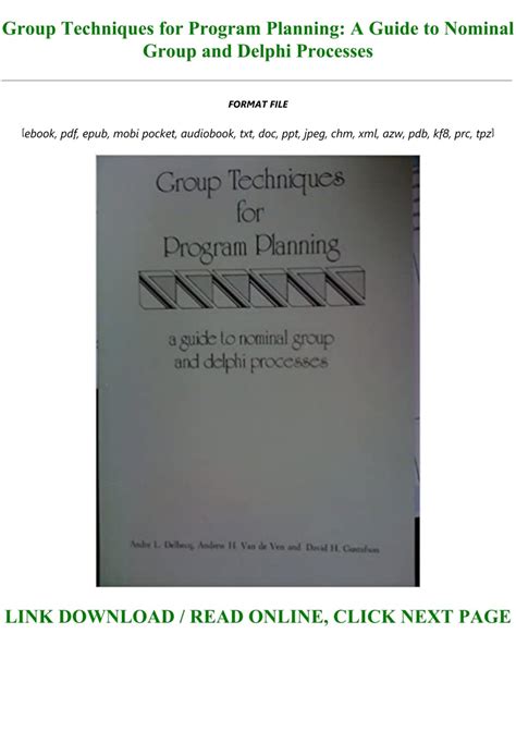 bestsellers read book [pdf] group techniques for program planning