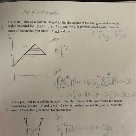 Calc 2 Washer Method Set Up R Calculus
