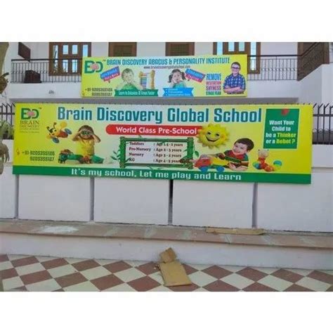 Rectangular Printed Front Lit Flex Board For Advertisement At