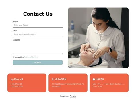Contacts Block With Form Html Code Example By Nicepage