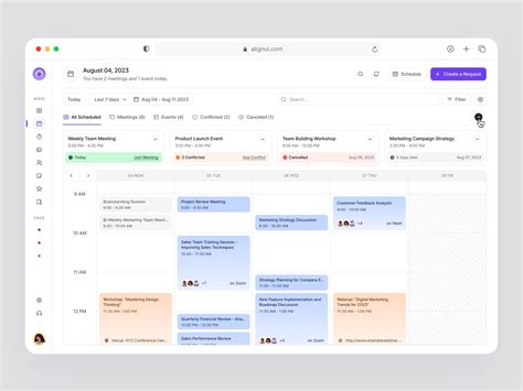 Modern Calendar Design For Web And App