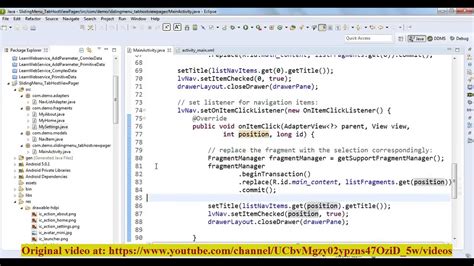 Tabhost Viewpager Sliding Menu In Android Part 2 2 Youtube