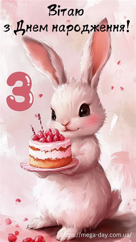 Привітання з днем народження для дитини 3 роки