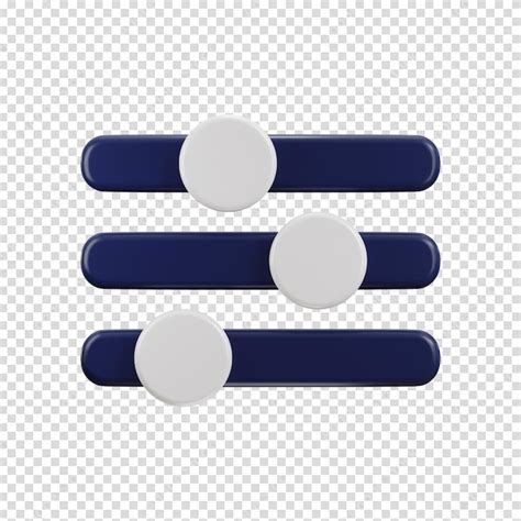 Premium Psd Slider Adjust Icon Concept On Music Volume Adjustment Icon 3d Render