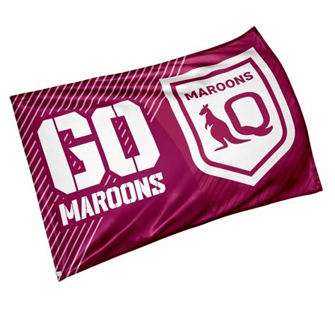 Queensland Qld Maroons State Of Origin Nrl Game Day Flag 60 X 90 Cm No