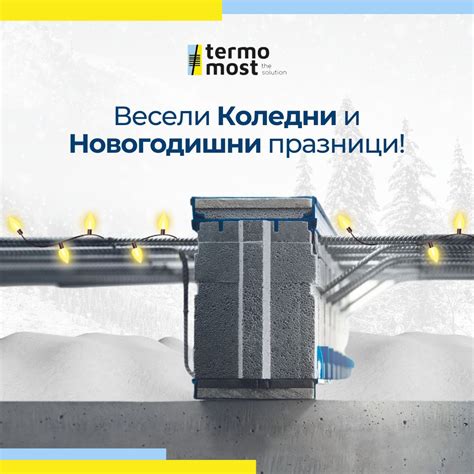 Екипът на Termomost ви пожелава весели и щастливи Коледни и Новогодишни празници Termomost Bg
