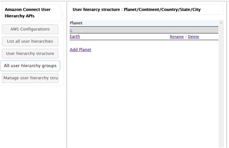 Managing User Hierarchy With A New Api In Amazon Connect Aws Contact Center