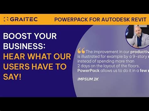 PowerPack For Revit Short Videos To Know It All GRAITEC