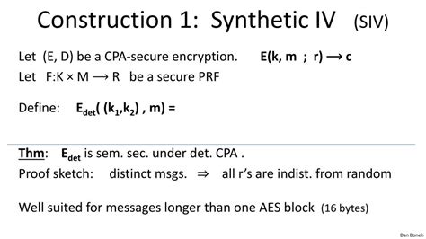 Ppt Deterministic Encryption Constructions Siv And Wide Prp Powerpoint Presentation Id 5627080