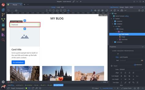 Wappler Documentation Using Bootstrap 5 Placeholders