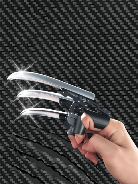 Abs Plastic Creative Wolverine Claw Retractable Multifunctional Finger